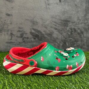 CROCS | Shoes | Crocs X Disney Mickey Mouse Christmas Clogs Fuzzy Lined ...